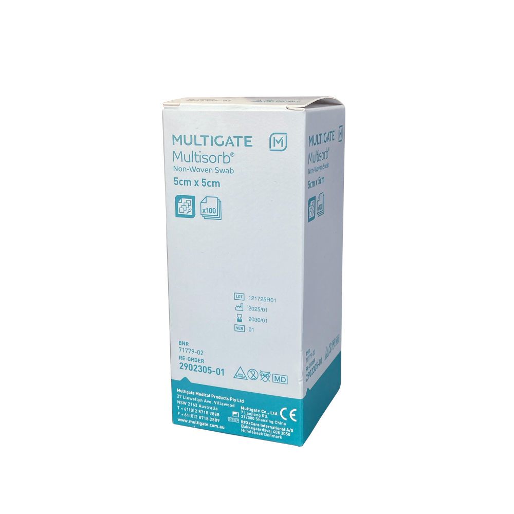MULTISORB GAUZE SWABS NON STERILE - PKT 100 – Whiteley AllCare