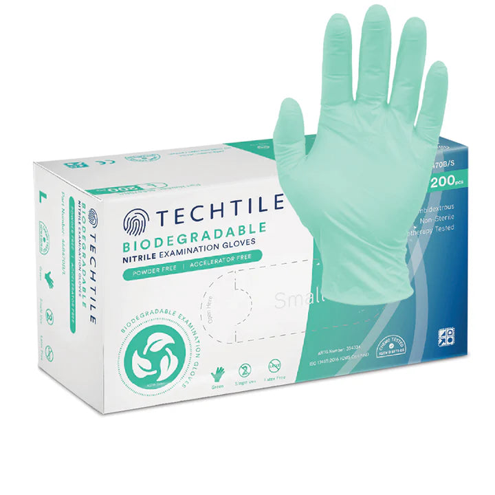 TECHTILE BIODEGRADABLE NITRILE GLOVES BOX 200 – Whiteley AllCare