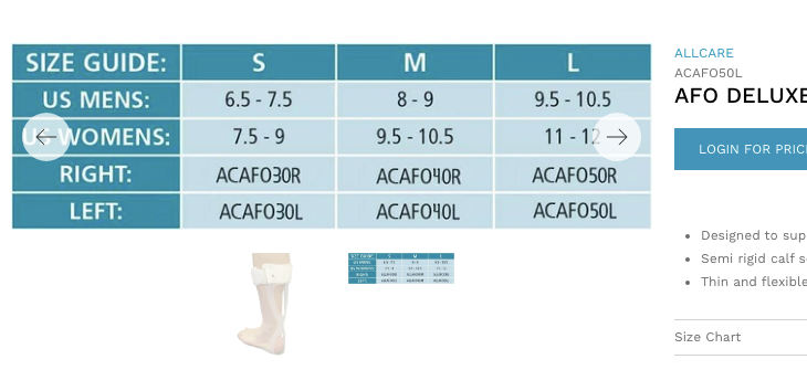 AFO DELUXE - FOR FLACID FOOT DROP – Whiteley AllCare