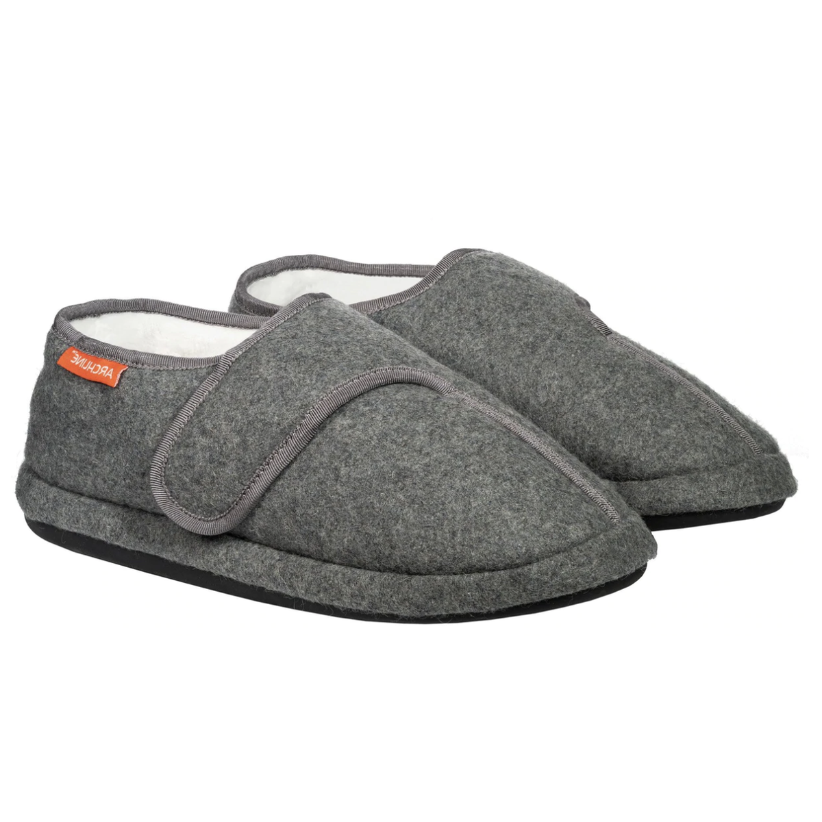 ARCHLINE ORTHOTIC SLIPPERS PLUS, ADJUSTABLE, GREY MARL – Whiteley AllCare