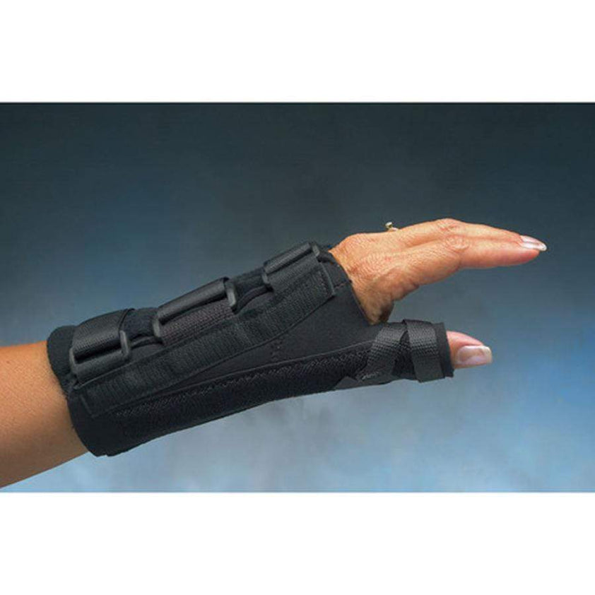 COMFORT COOL D-RING THUMB & WRIST SPLINT WITH METAL VOLAR STAY ...