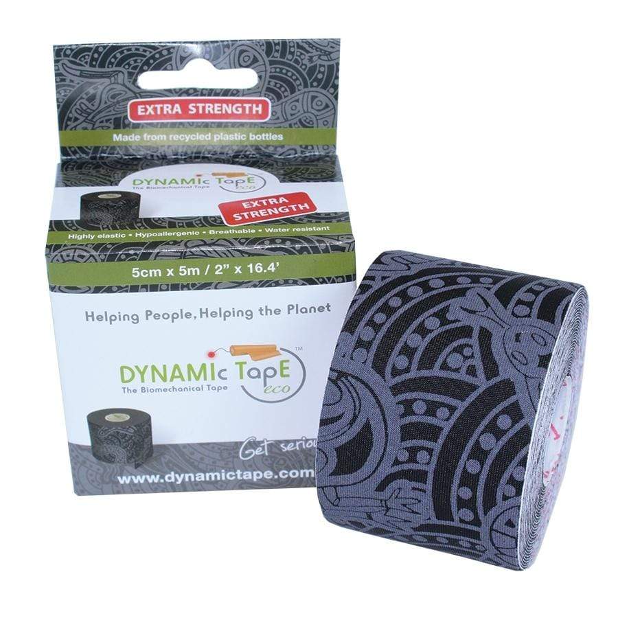 DYNAMIC TAPE ECO - MADE FROM RECYCLED MATERIALS - BLACK WITH GREY PRIN ...